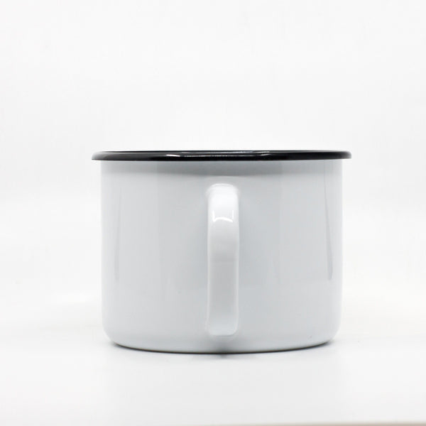 CUSTOM WHITE ENAMEL MUG 1000ml/33.8oz – Enammo